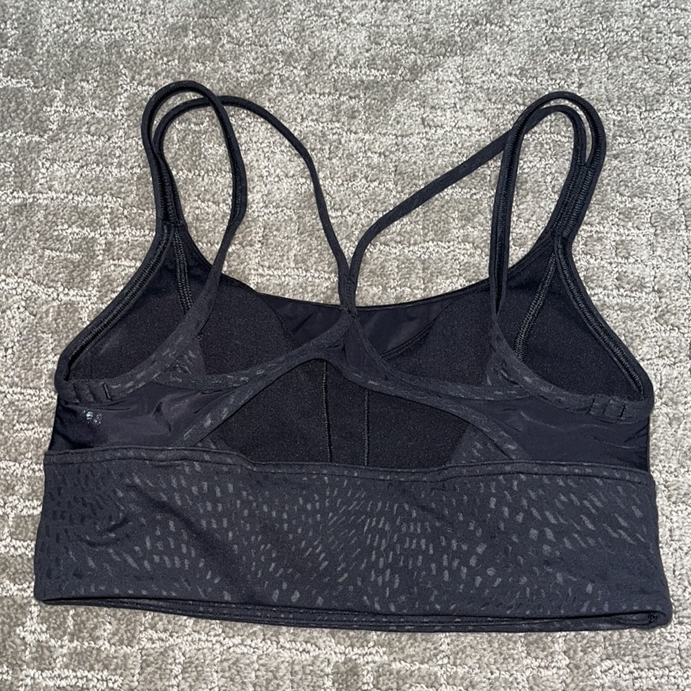 Lululemon Nulu Mesh Sports Bra- “Jewel Emboss Black/B… - Gem